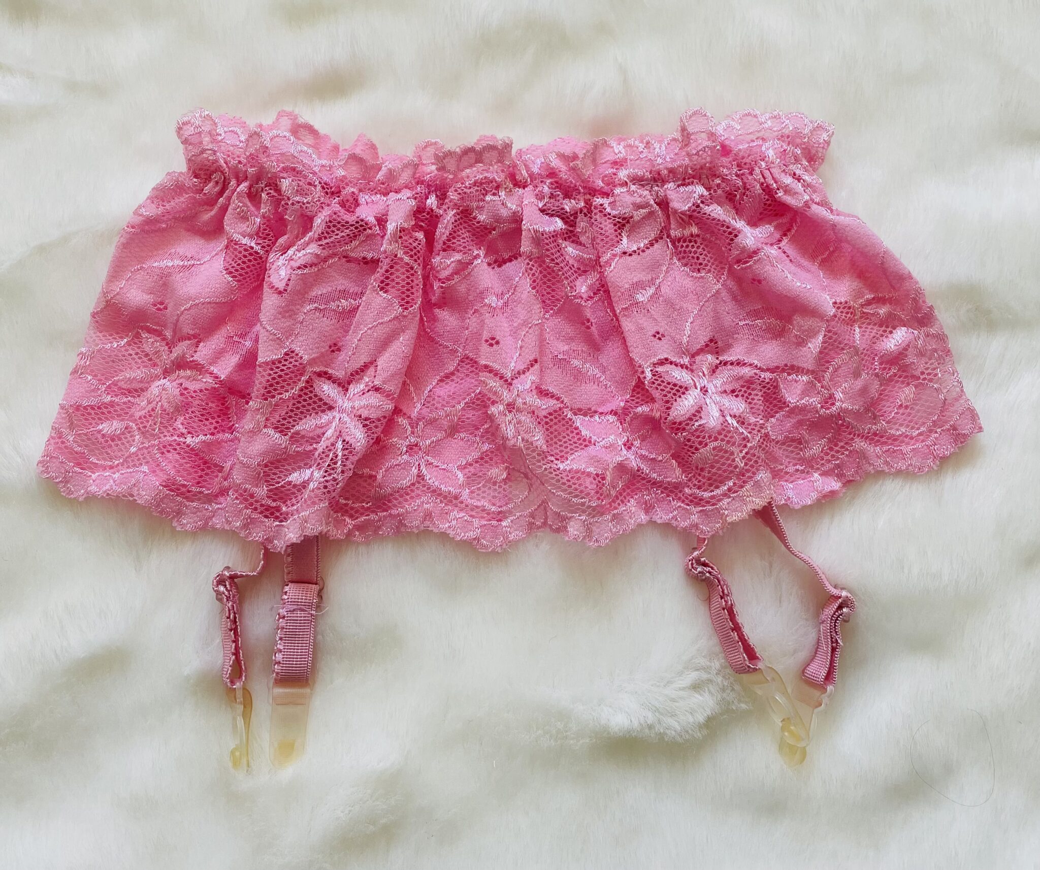 Lace Garter Belt Single Layer - silkandlace